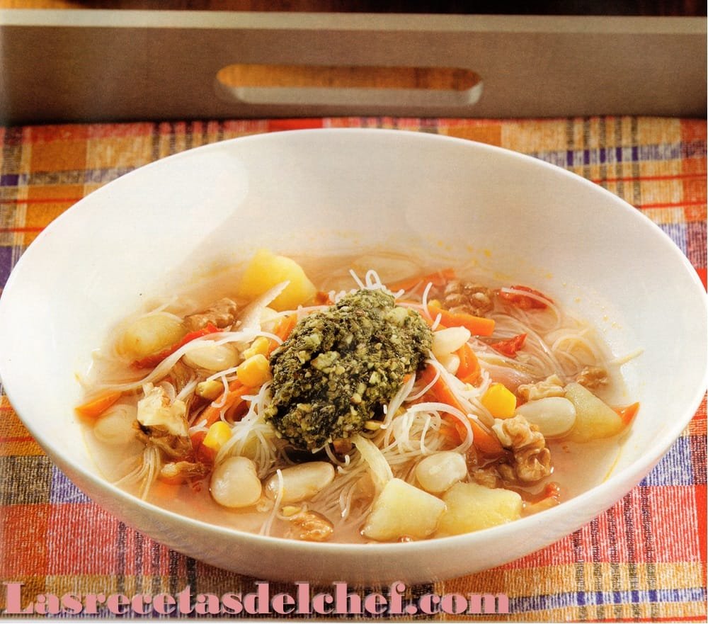 Como hacer Sopa de porotos de manteca | Lasrecetasdelchef